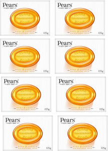 Pears Imported (Made in UK) Pure & Gentle With Natural Oils 125 (1000 g ...