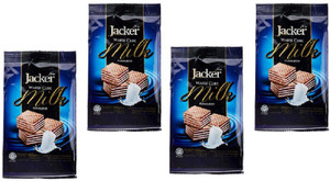 Jacker Wafer Cube, Milk 100gm Pack of 4 Waffles Price in India - Buy ...