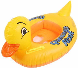 Luximal Inflatable Rubber Duck Pool Float for Kids, Swimming Pool ...