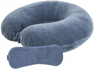 Nitsha Neck Pillow Eye Mask - Combo Airline Travel Neck Pillow Sleeping ...