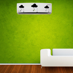 Creatick Studio 27 cm Air Conditioner Sticker - Fleuriste Decorative AC ...