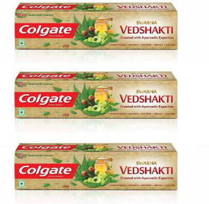 Colgate Swarna Vedshakti Toothpaste (600 g, Pack of 3) Toothpaste - Buy ...