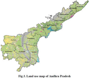 Andhra Pradesh Map Fully Waterproof Vinyl Sticker Poster (12X18 inches ...
