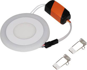 AKSHAT 3 +3 W Round PGB Colour Effect 3D LED Panel Light - Recessed ...