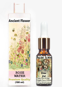 ANCIENT FLOWER - Rose Water & Time Pot - Anti Aging - Night Face Elixir ...