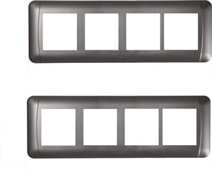 HAVELLS 8 Module Cover Plate (Magnesium Grey, Pack of 2) Wall Plate ...