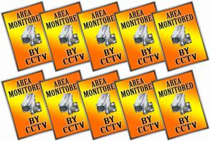 CVANU AREA MONITORED BY CCTV Emergency Sign Price in India - Buy CVANU ...