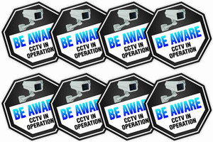 KREEPO BE AWARE CCTV IN OPERATION Emergency Sign Price in India - Buy ...