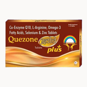 Nukind Quezone Gold Plus Co- Enzyme, Q10 L- Arginine,Omega-3 Fatty ...