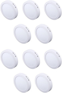 Happy Selling 6Watt LED Warm-White Round Surface Panel Lights (Pack of ...