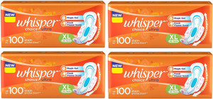 Whisper Ultra XL With Wings (20+20+20+20 Count) Sanitary Pad | Buy ...