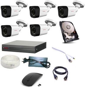 CP PLUS CP PLUS (1MP) 5 BULLET CAMERA,8 CHANNEL DVR, 8 CHANNEL POWER ...