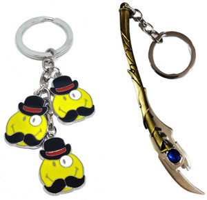 Alvika's Smily with Mustache & Monocle 3 Token Pendant - Multicolor ...