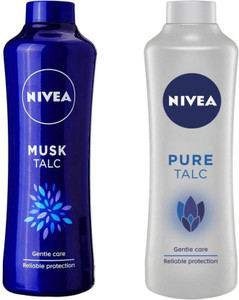 NIVEA MUSK TALC & PURE TALC (400g + 400g) PACK OF 2 PCS - Price in ...
