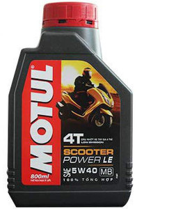 MOTUL 5W40 MOTUL Scooter Power LE 5W40 Fully Synthetic Oil, 800ml ...