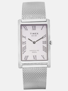 TIMEX Empera Rectangle 28mm Silver Dial Analog Watch - For Men - Buy ...