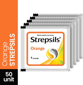 Strepsils Medicated Sore Throat Lozenges – 50 Count (10 strips x 5 ...