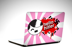 SEMI-CIRCLE hello hitler ,Vinyl, Premium Quality, HD, Washable, Easy to ...