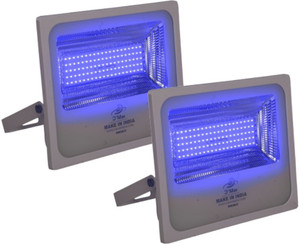Happy Selling 100 Watt White Body Blue LED Flood Light ( Pack of 2 ...