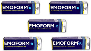 emoform-r Toothpaste - Gum care and Sensitive teeth, 200gm (Pack Of 5 ...