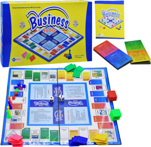 Business India Board Game with Coins, Game of Buying Selling Banking ...