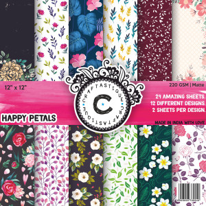 Flipkart.com | Craftastique Happy Petals Designer Paperpack 12 x 12 ...