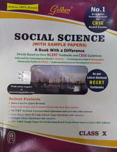 Golden Social Science For Class-10 A Book With A Difference Based On ...