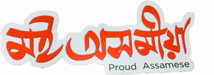 MoiAxomia 12.7 cm Assamese Bike Sticker Self Adhesive Sticker Price in ...