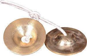 mPix Original Brass (Pittal) Brass Manjeera /Manjira Musical Instrument ...