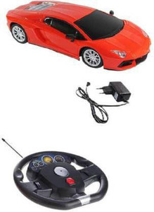 Tenmar Steering Wheel Controlled 1:16 Scale Rechargeable RC Lamborghini ...