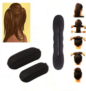 GuruEmbellish Combo of Hair Puff Bump its, Pair and Hair Donuts Bun ...
