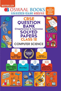 Oswaal CBSE Question Bank Class 12 Computer Science Book Chapterwise ...