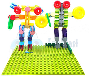 FunBlast Building Blocks Toys with Mat and Wheel for Kids Puzzle Block ...