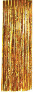 Satya Vipal Set of 4 Metallic Golden Foil Curtain Fringe for Party ...