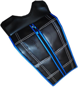 Baby Shelf Bike tank cover Premium Artificial Leather with Blue piping ...
