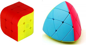 JAYNIL ENTERPRISE High Speed Stickerless Pyraminx Triangle Pyramid Cube ...