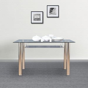 Hometown VENTO METAL 4 SEATER DINING TABLE Metal 4 Seater Dining Table ...