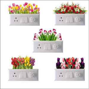 Artway Switch Board Sticker, Multicolor Nature Beautiful Flower Light ...