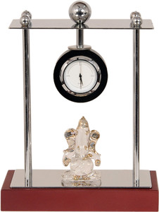 GABA TIME Gaba Time Crystal Lord Ganesha Brass showpiece for Office and ...