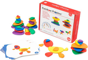 Edx Education Rainbow Pebbles (36 pebbles, 20 double-sided Activity ...