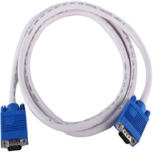DRMS STORE VGA Cable 5 m WHITE VGA CABLE Male to Male 5 Meter for ...