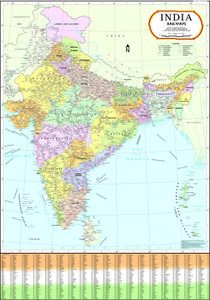 India Forest Map Photographic Paper - Maps posters in India - Buy art ...