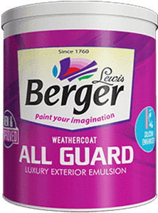 Berger All Guard-4 White Emulsion Wall Paint Price in India - Buy ...