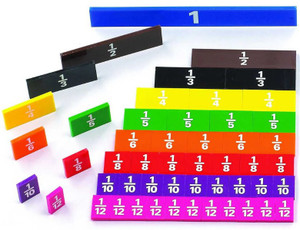 THE LABWORLD Fraction Square Tiles Set of 51 pcs Math Model Learning ...