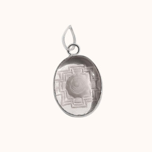 Shubhanjali Crystal Ganesha Locket with Meru Sri Chakra Yantra, Om ...