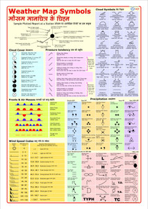 Geography charts - Weather Map Symbols Photographic Paper - Educational ...