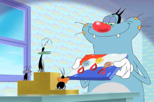 Oggy and the cockroaches Poster|Cartoon Poster For wall Decoration ...