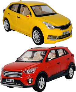 Giftary Pack Of 2 Small Size Made Of Plastic Automobile Miniature Car ...