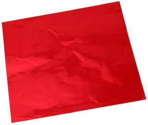 Bake world Red 300Pcs 10 Colors Aluminum Foil Wrapper Chocolate Candy ...