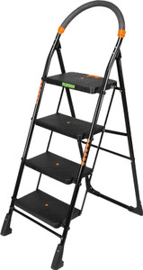 FLIPZON Premium Heavy Foldable Cameo 4 Steps Ladder with Wide Steps ...